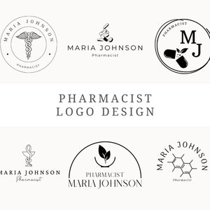 Pharmacist Logo Design Canva 6 Customizable Pharmacy Logos Chemist Logo ...