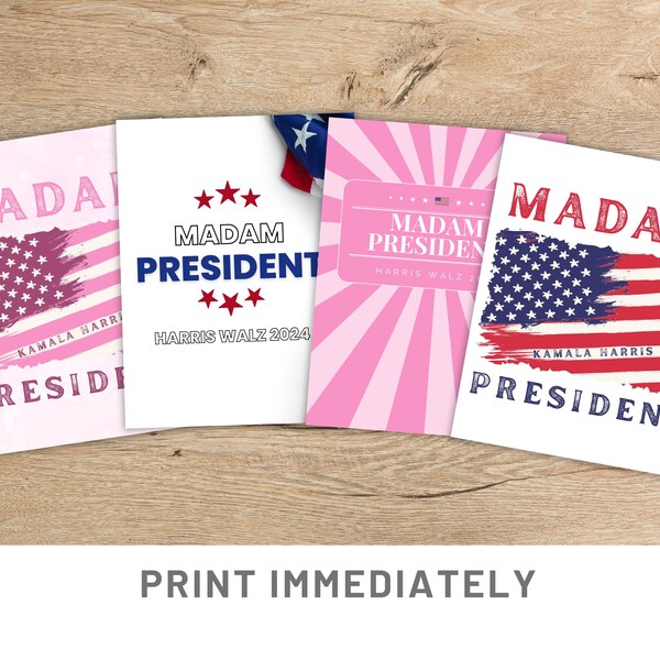 Printable Poster Harris Walz - Etsy