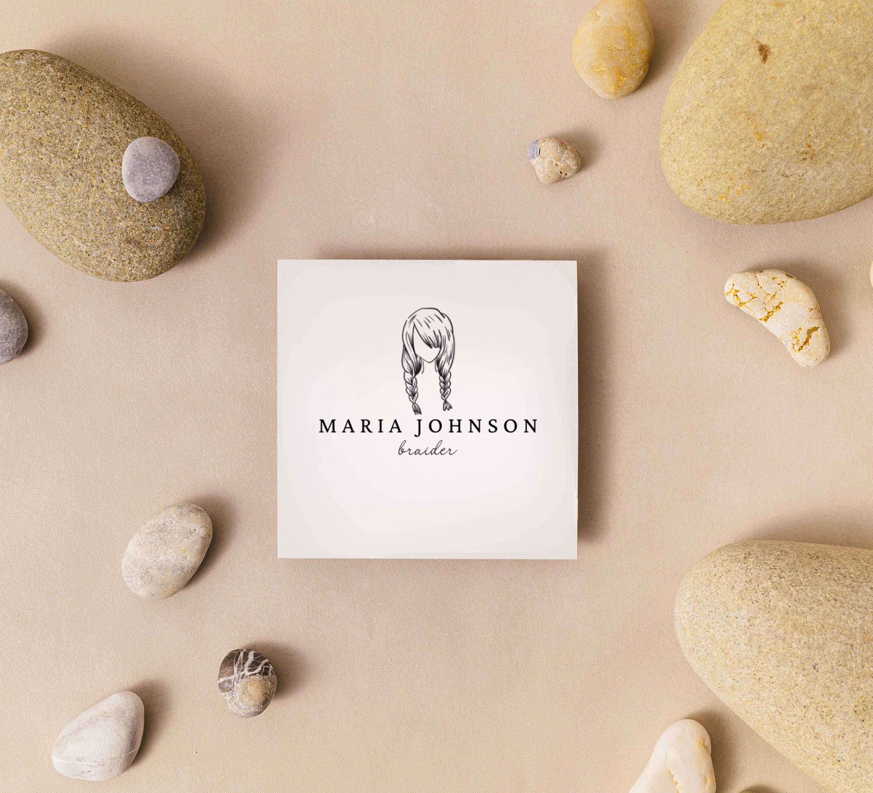 Hair Logo Design Canva 6 Customizable Braider Logos Hair Braids Logo ...