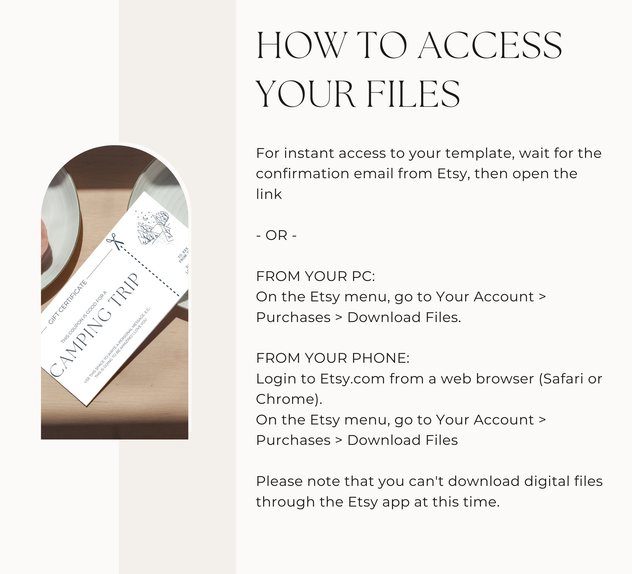 Weekend Getaway Coupon Editable Gift Travel Coupon Template Canva ...