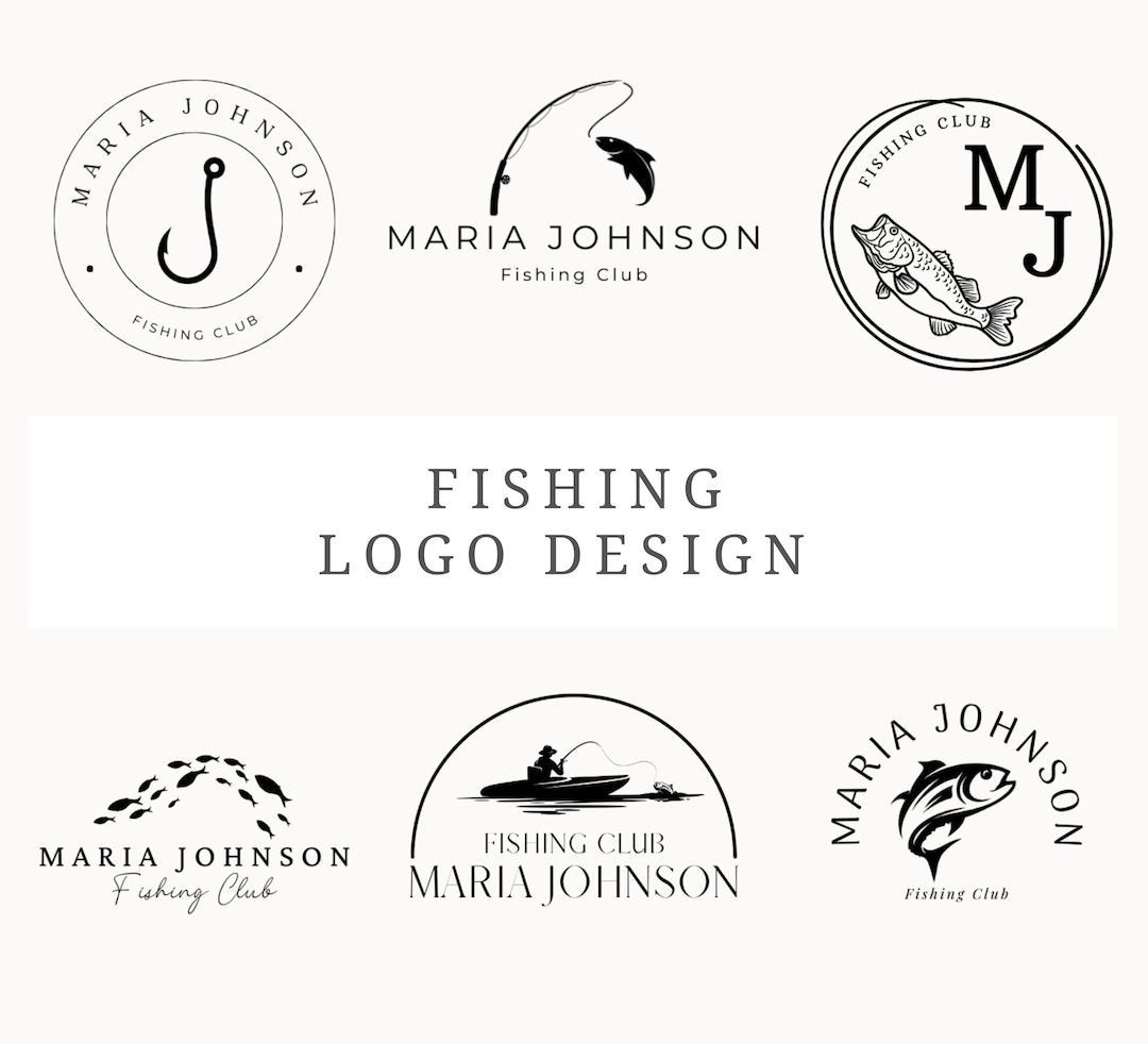 Fishing Logo Design Canva 6 Customizable Fish Logos Fishing Shop Logo ...