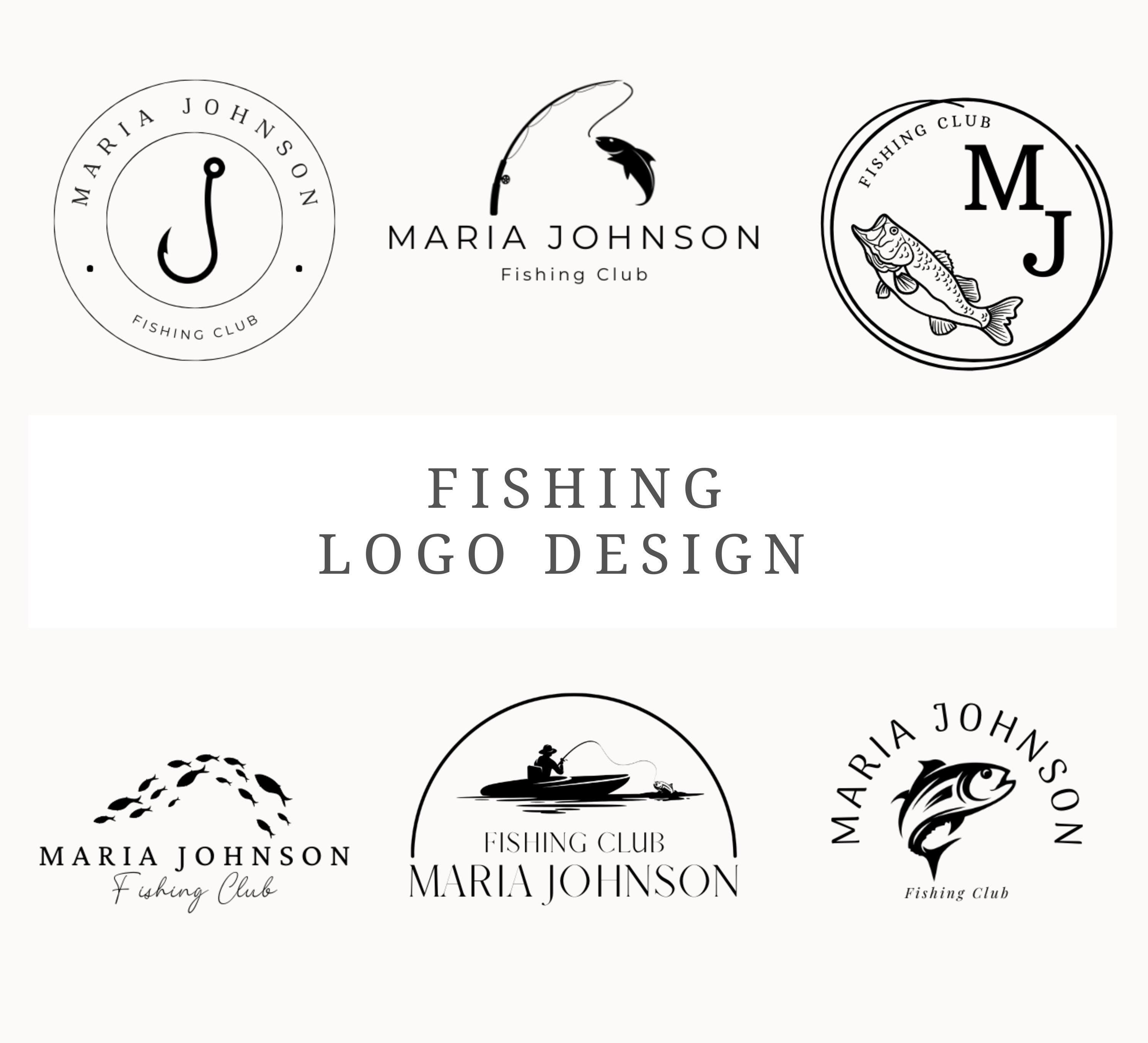 Fishing Logo Design Canva 6 Customizable Fish Logos Fishing Shop Logo ...