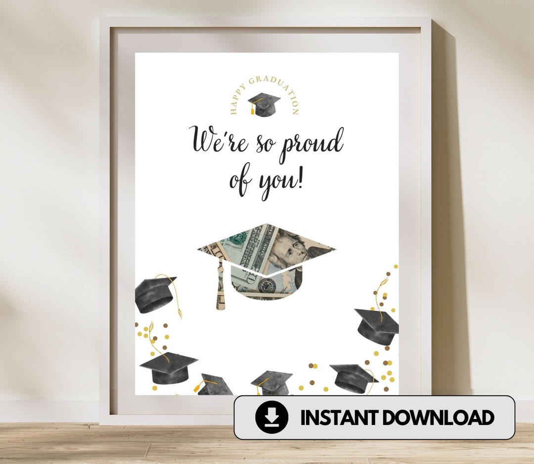 Graduation Money Gift Graduation Gift High School Graduate Money Gift ...