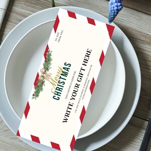Christmas Coupon Custom Christmas Gift Coupon Template Canva Christmas ...