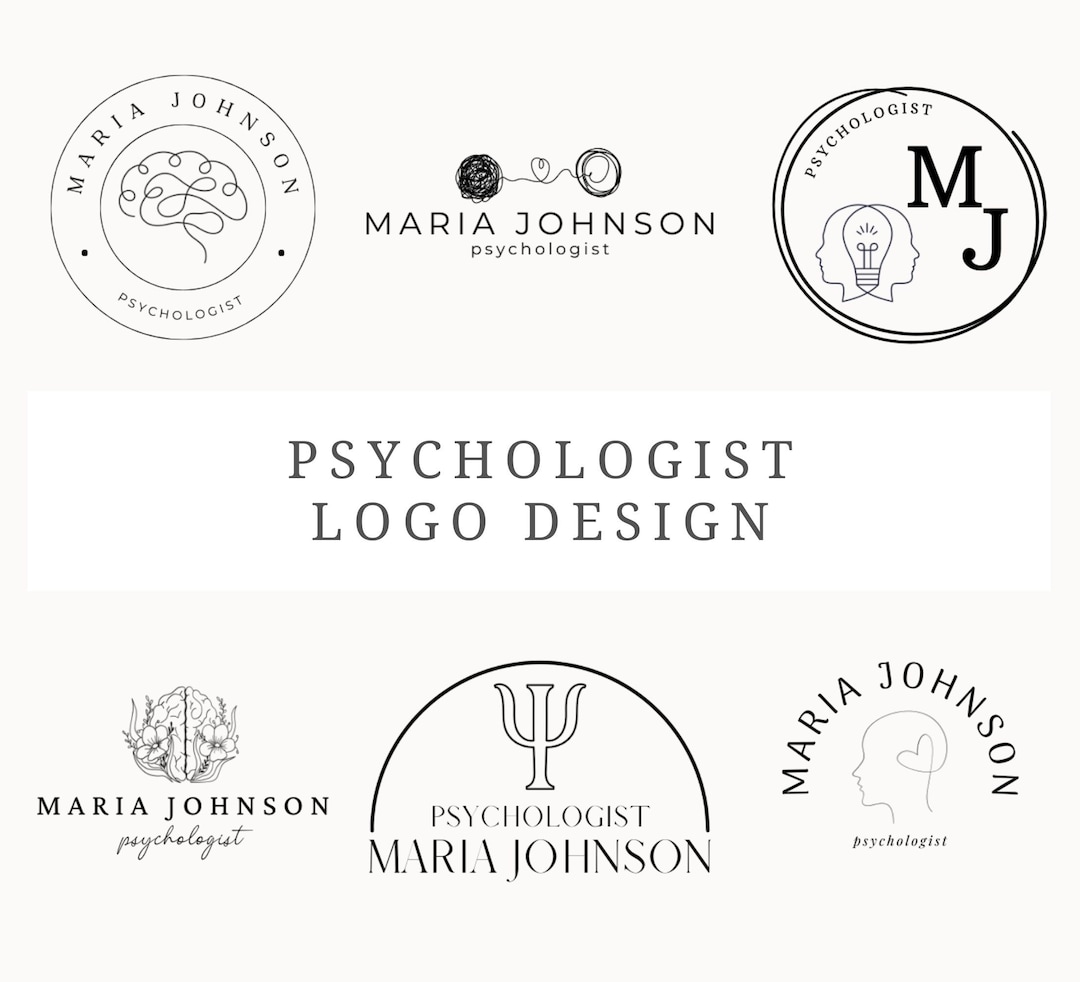 Psychologist Logo Design Canva 6 Customizable Therapist Logos Mental ...