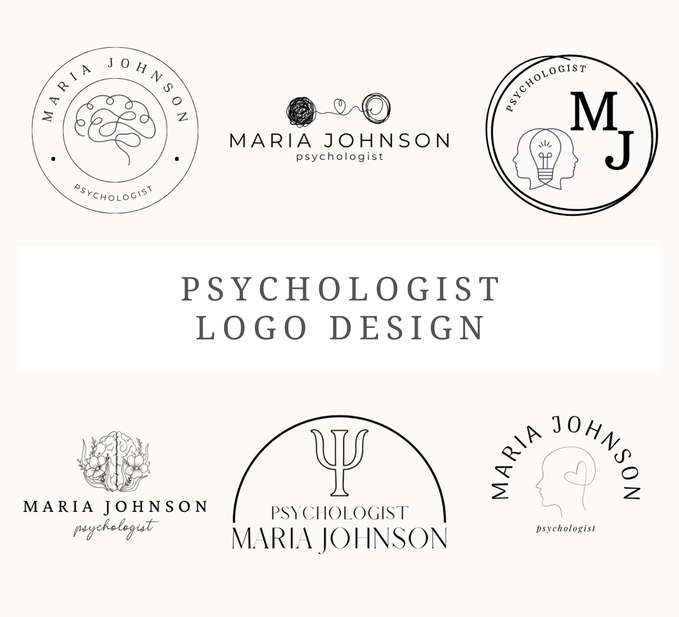 Psychologist Logo Design Canva 6 Customizable Therapist Logos Mental ...