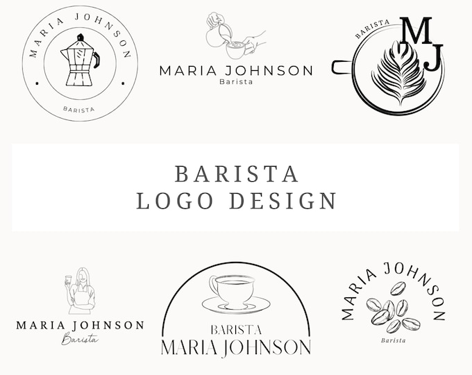 Coffee Shop Logos, Café Logos, DIY Logo Design Vorlage, Kaffeebecher ...