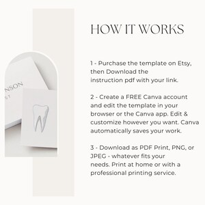 Dentist Business Card Template Dentist Calling Card Dentistry Business ...