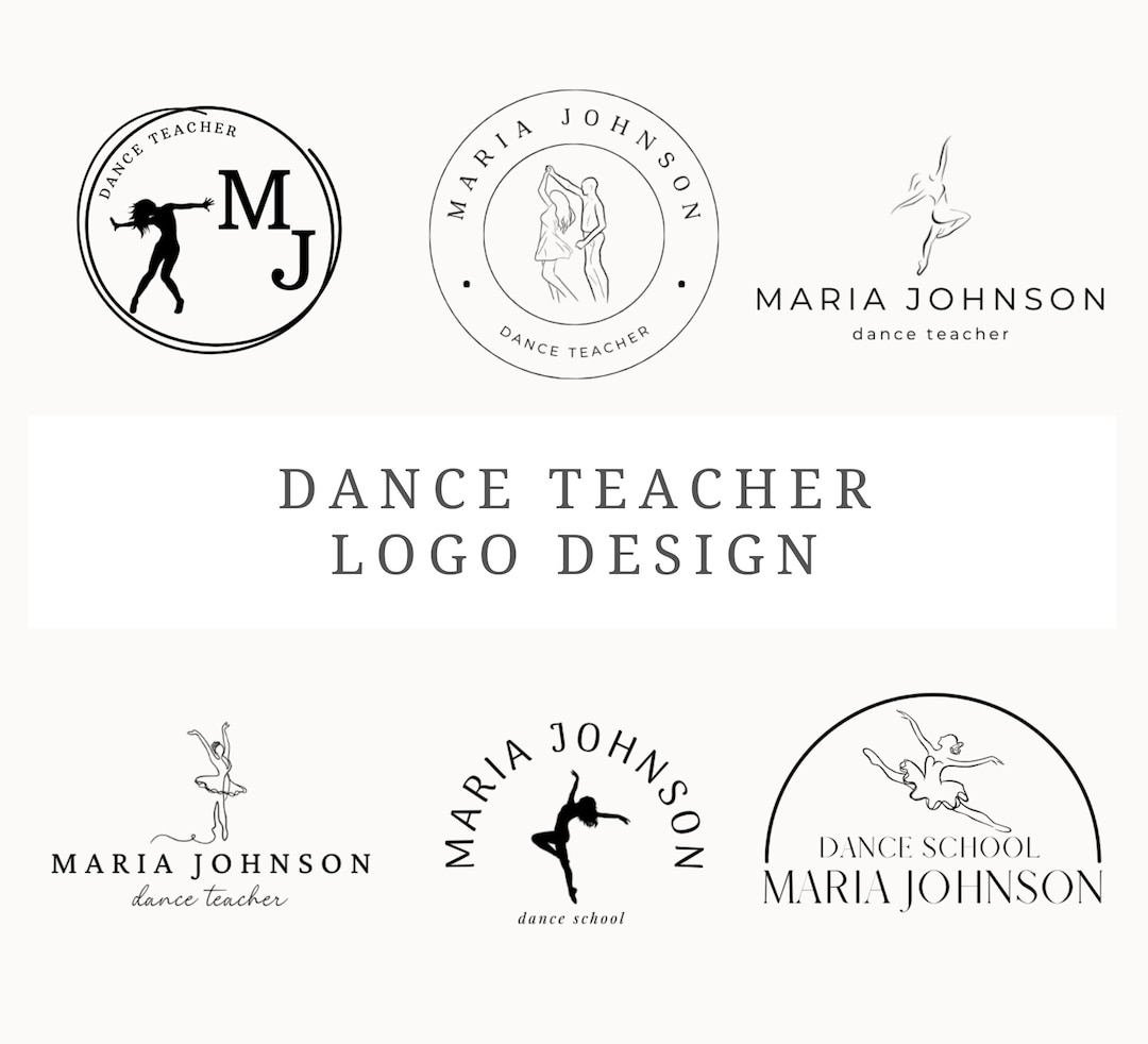 Dance Teacher Logo Design Canva 6 Customizable Dance School Logos Dance ...