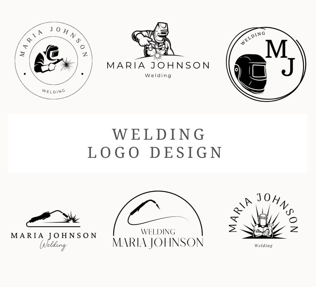 Welding Logo Design Canva Template, Customizable Metal Logo (digital ...
