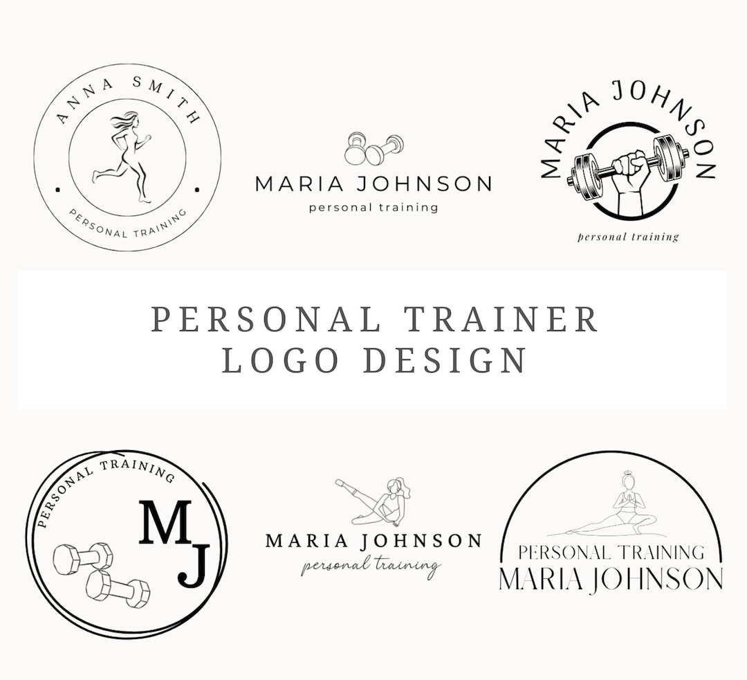Fitness Logo Design Canva 6 Customizable Personal Training Logos ...