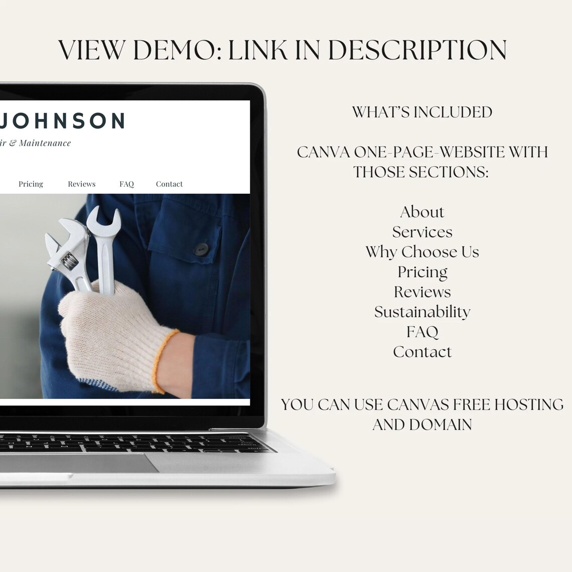 Car Mechanic Website Template | Auto Repair Canva Template (digital) - Etsy