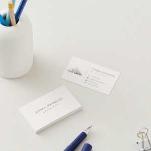 Architect Business Card Canva Template Architect Calling Card ...