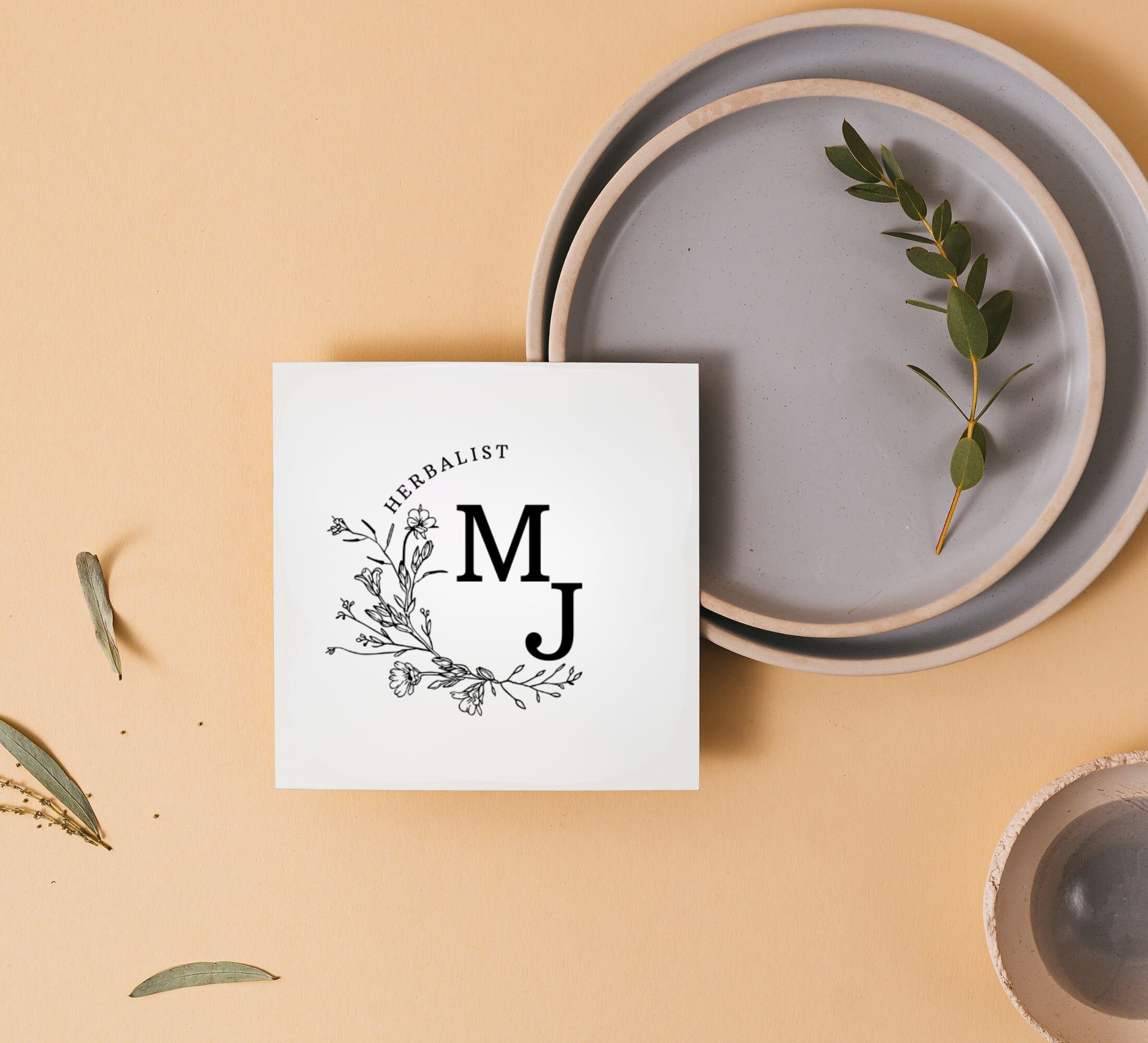 Herbs Logo Design Canva 6 Customizable Herbalist Logos Herb Doctor Logo ...