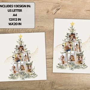 Custom Christmas Gift Template Canva Christmas Collage Printable ...