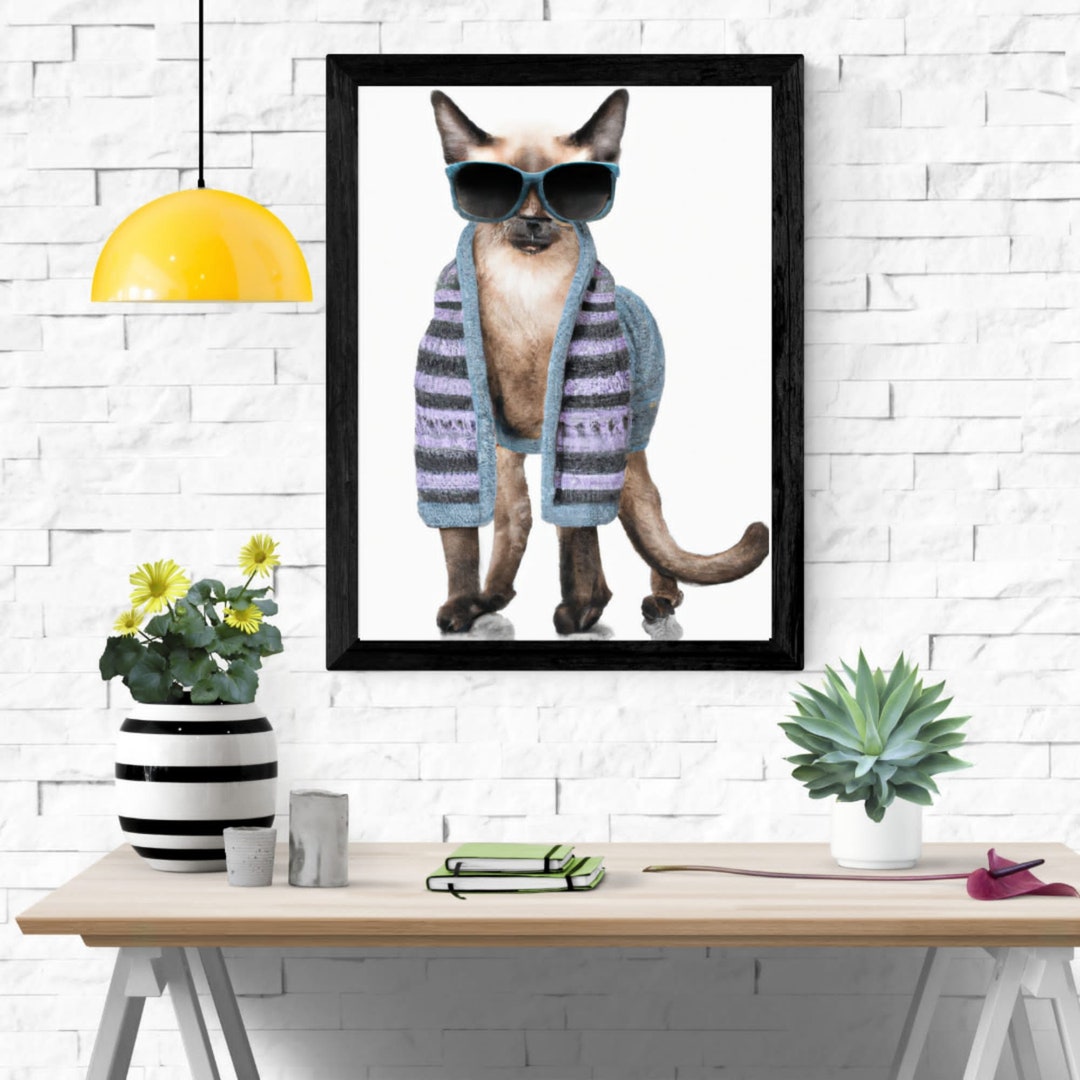 Siamese Cat Poster - Etsy