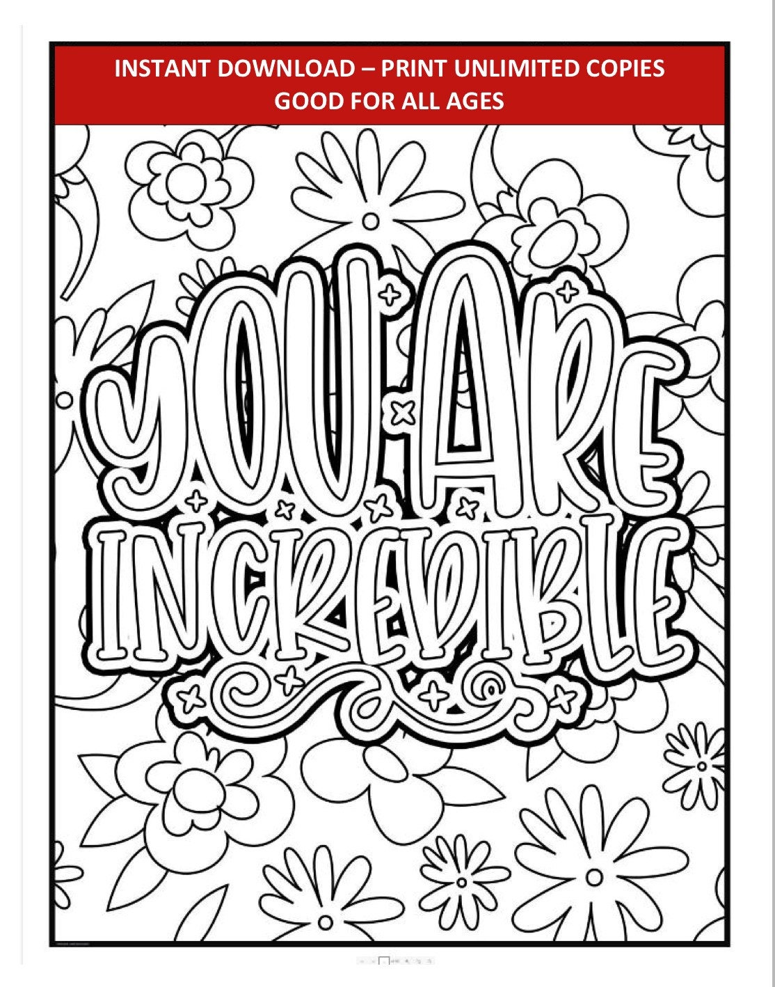 150 Motivational Coloring Sheets Good for All Ages - Etsy