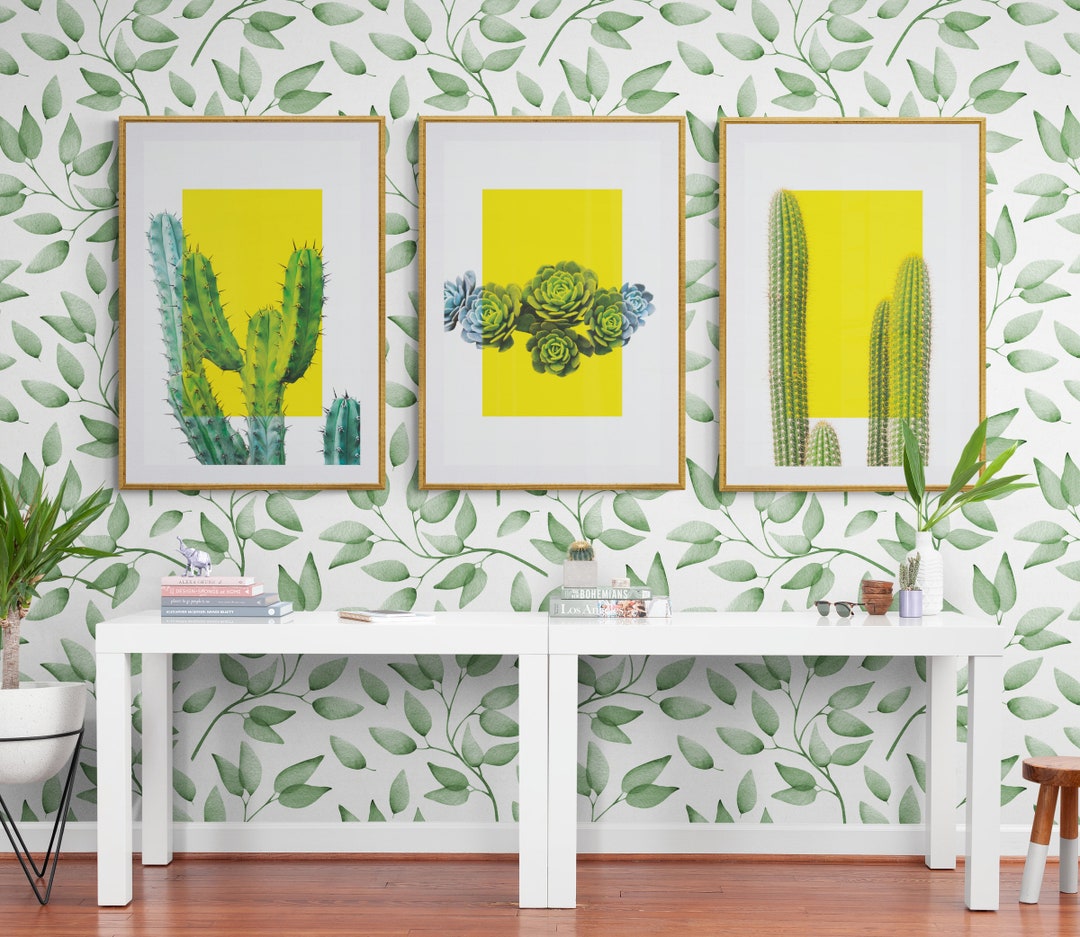 Digital Cactus Artwork,printable Cactus Wall Art,set Cactus Art Print ...