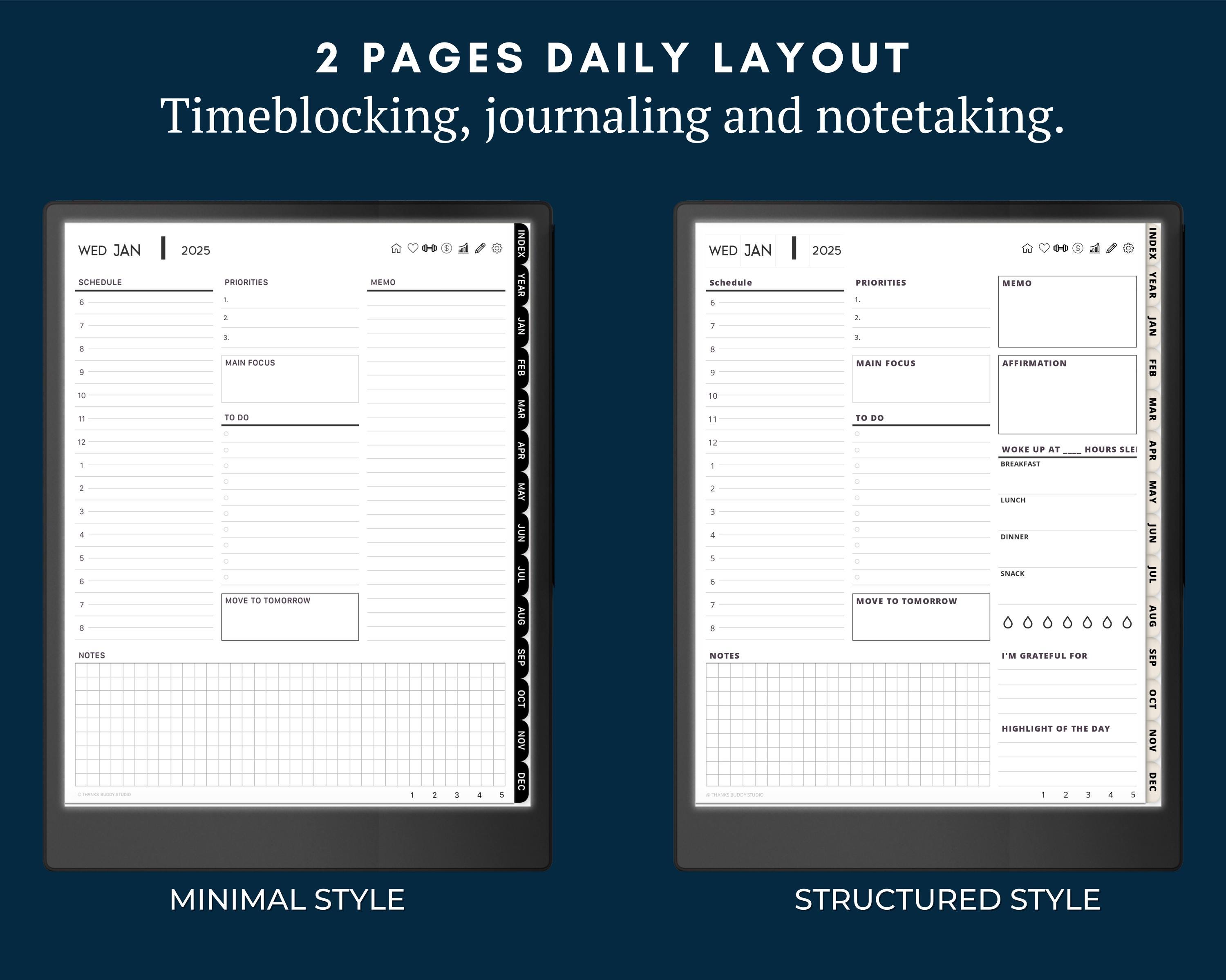 Meeting Template for Remarkable 2 Templates for Remarkable Paper Pro ...