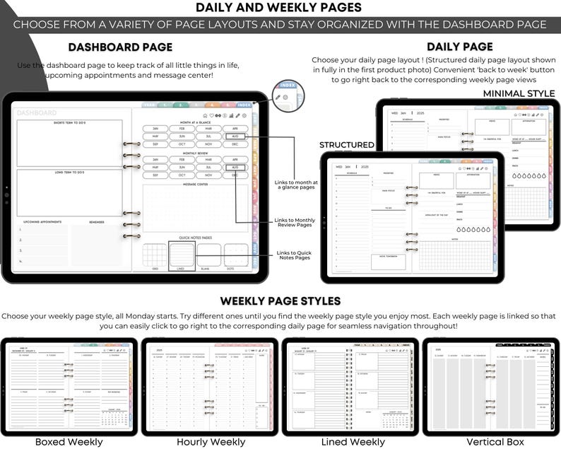 Dated Weekly Planner 2025 2026, Printable Weekly Agenda Template, Week ...