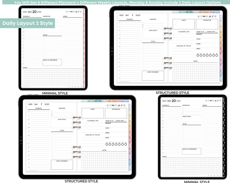 Digital Planner 2024, 2025, 2026, Digital Planner, Digital Journal ...