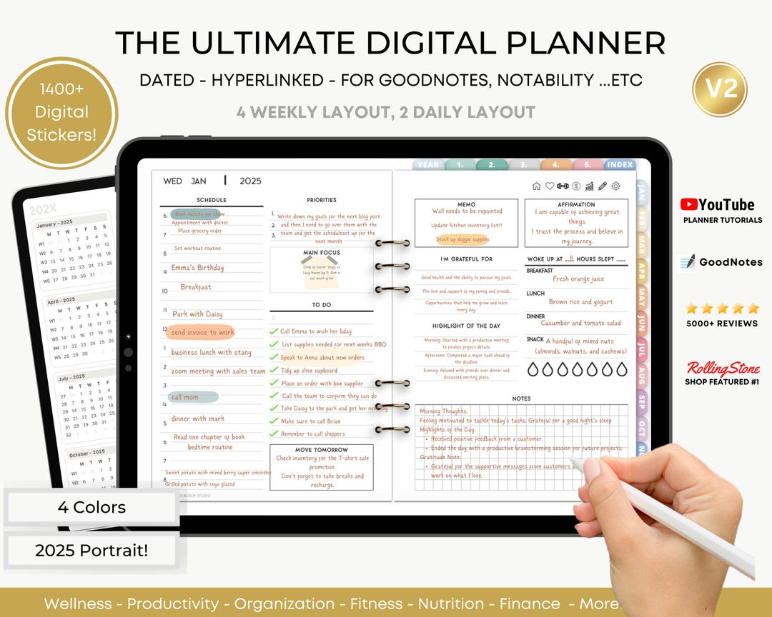 ADHD Digital Planner 2025 ADHD Planner for Neurodivergent Minds Daily ...