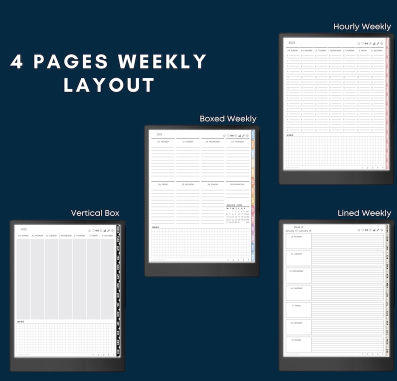 Remarkable Paper Pro Daily 2025 Planner Dated Journal for Remarkable ...