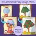 12 Blank Face Play Dough Mats Printable Play Doh Play Doe Modelling ...