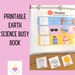 Earth Science Busy Book, Printable, Homeschool Kindergarten Preschool ...