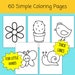 60 Coloring Pages Thick Lines Little Hands Simple Drawings Pre School ...