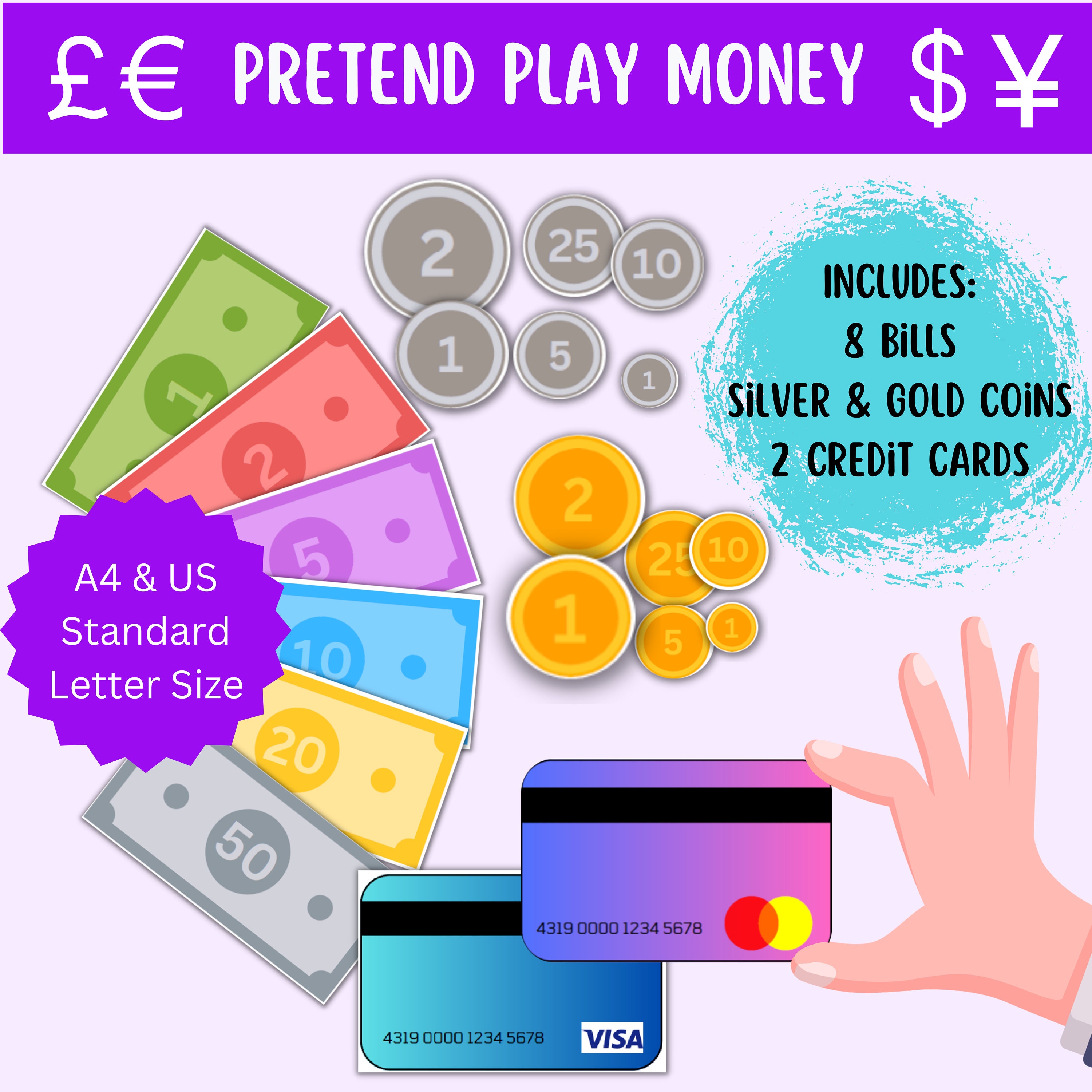 Pretend Play Money | Fake Money | Dramatic Play | Currency | Printable ...