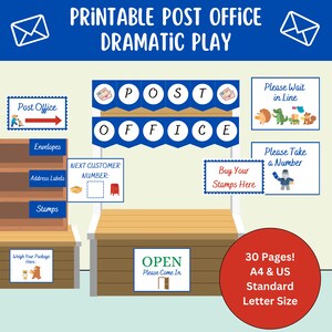 Post Office Bundle Kit | Printable | Dramatic Play | Make Believe ...