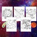 20 Space Coloring Pages Outer Space Science Planet Astronomy Solar ...
