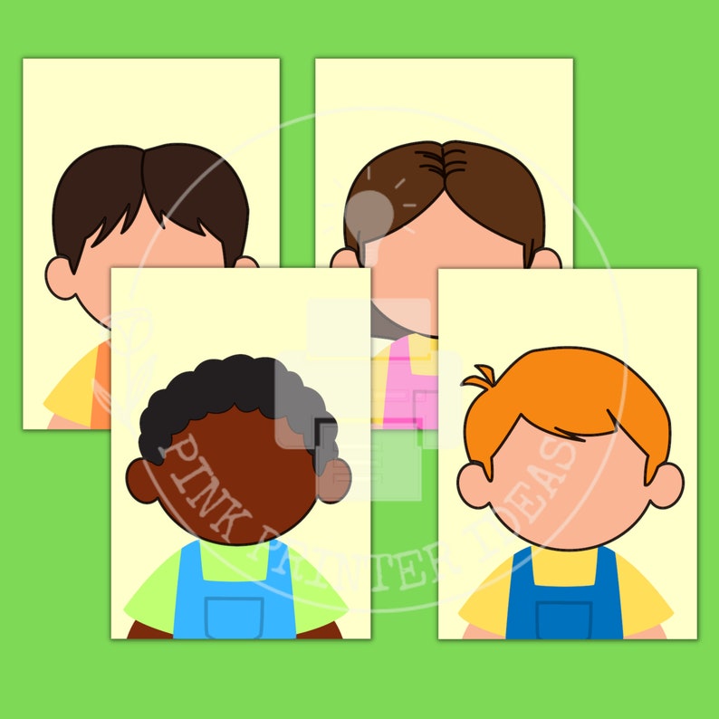 12 Blank Face Play Dough Mats | Printable | Play Doh | Play Doe ...