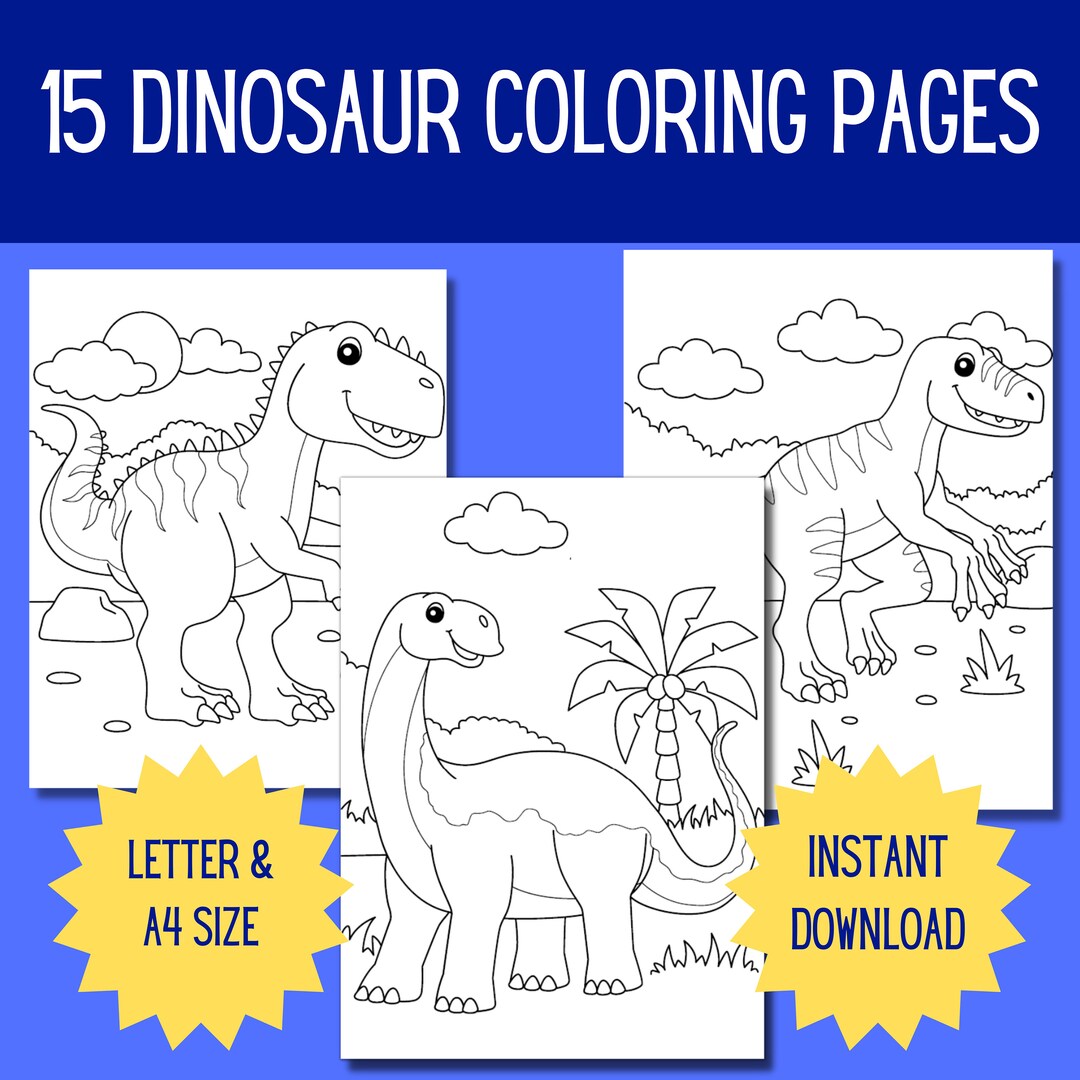 15 Dinosaur Coloring Pages Jurassic Pre Historic Stegosaurus ...