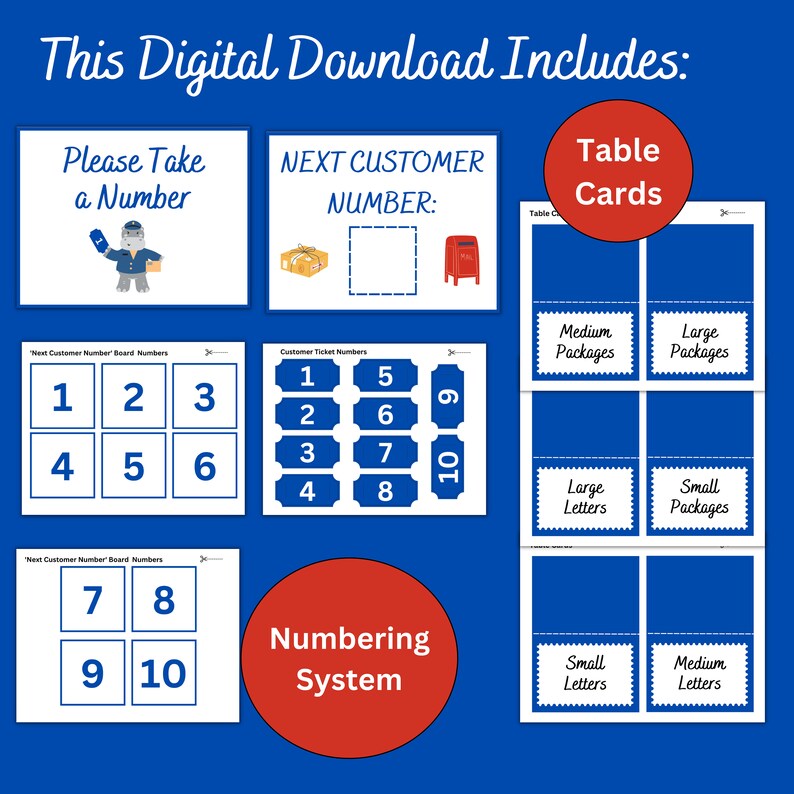 Post Office Bundle Kit | Printable | Dramatic Play | Make Believe ...