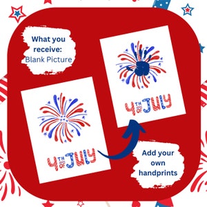 Fourth of July Firework Handprint Art | Handprint Craft | Independence ...