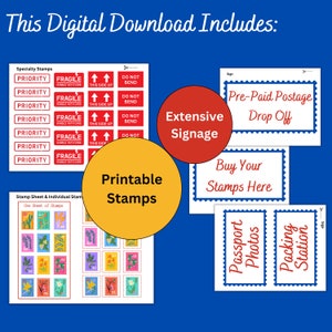 Post Office Bundle Kit | Printable | Dramatic Play | Make Believe ...