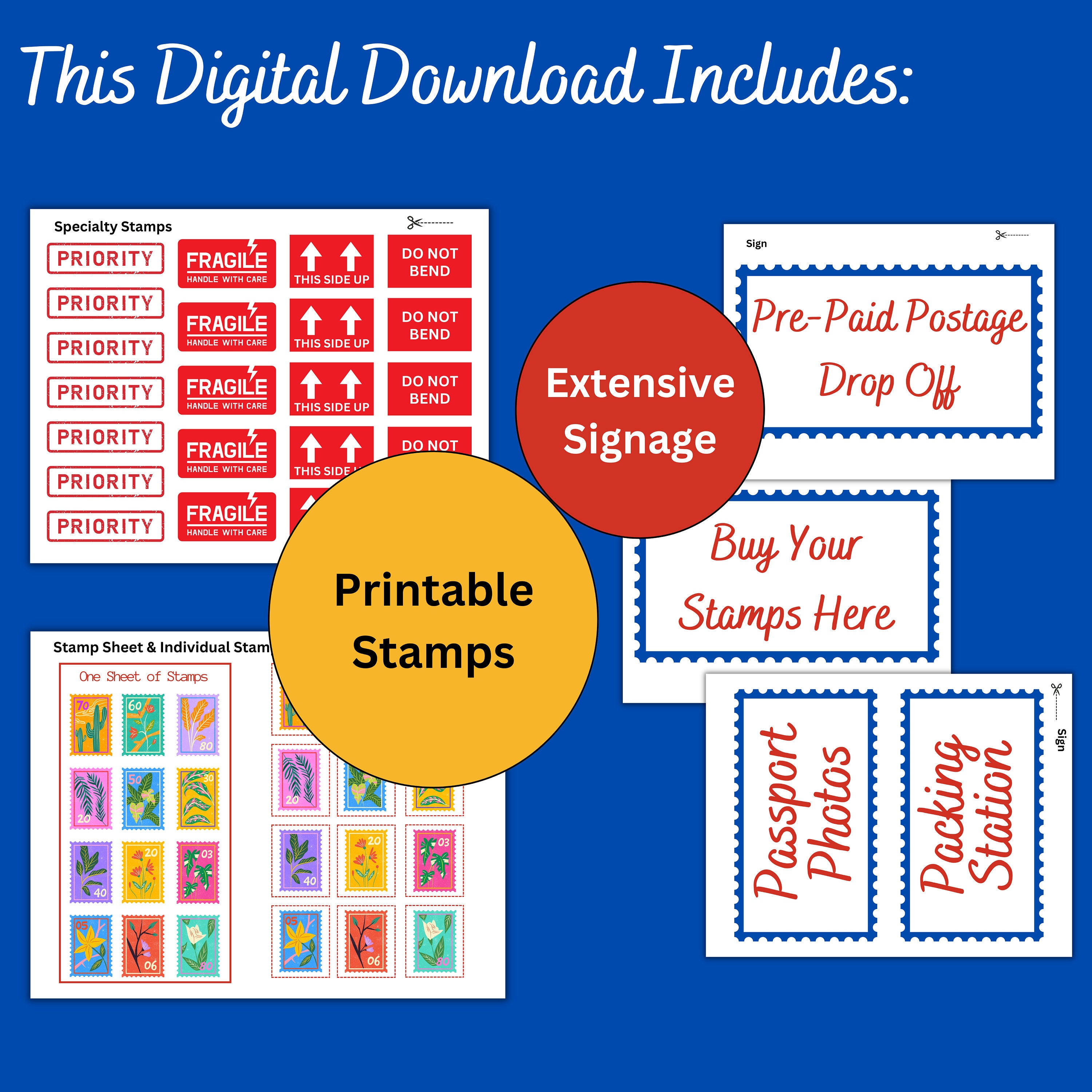 Post Office Bundle Kit | Printable | Dramatic Play | Make Believe ...
