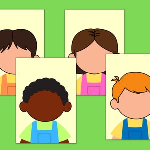 12 Blank Face Play Dough Mats Printable - Etsy