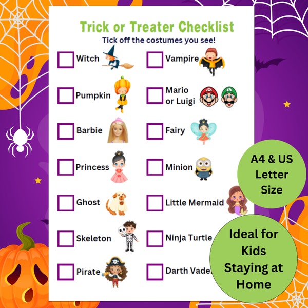 Costume Checklist - Etsy