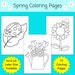 10 Spring Coloring Pages | Printable | Ladybug Caterpillar | Bird ...