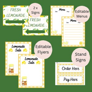 Lemonade Stand Bundle Kit | Printable | Customize Personalize | Summer ...