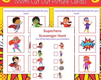 Sports Scavenger Hunt Picture Cards Printable Party Game Instant ...