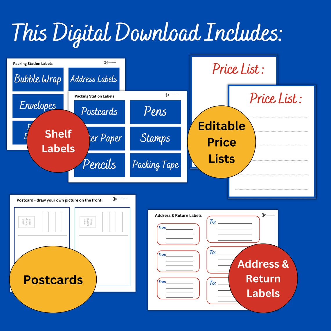 Post Office Bundle Kit | Printable | Dramatic Play | Make Believe ...