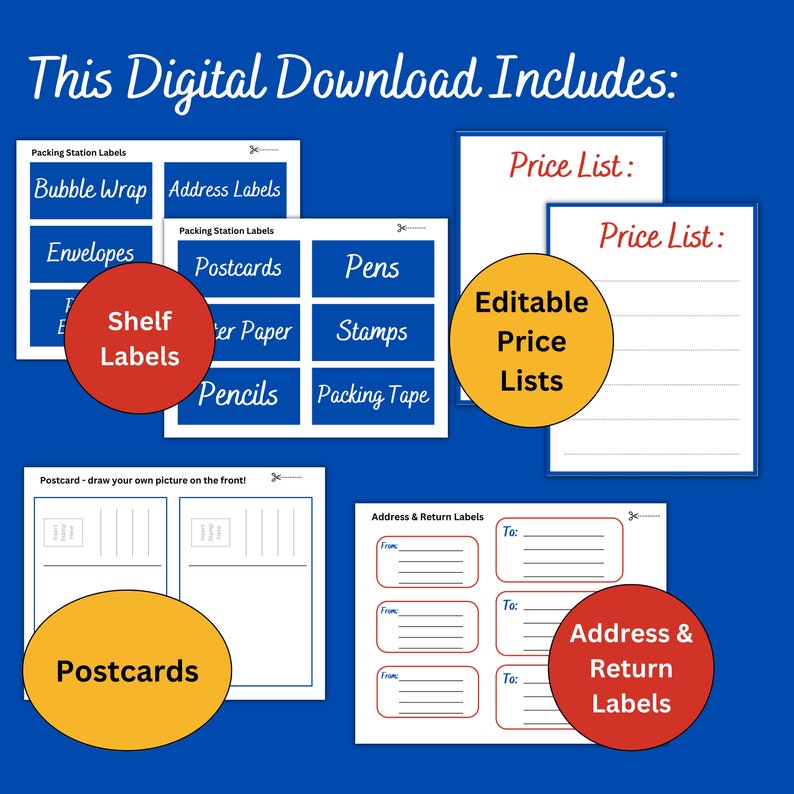 Post Office Bundle Kit | Printable | Dramatic Play | Make Believe ...