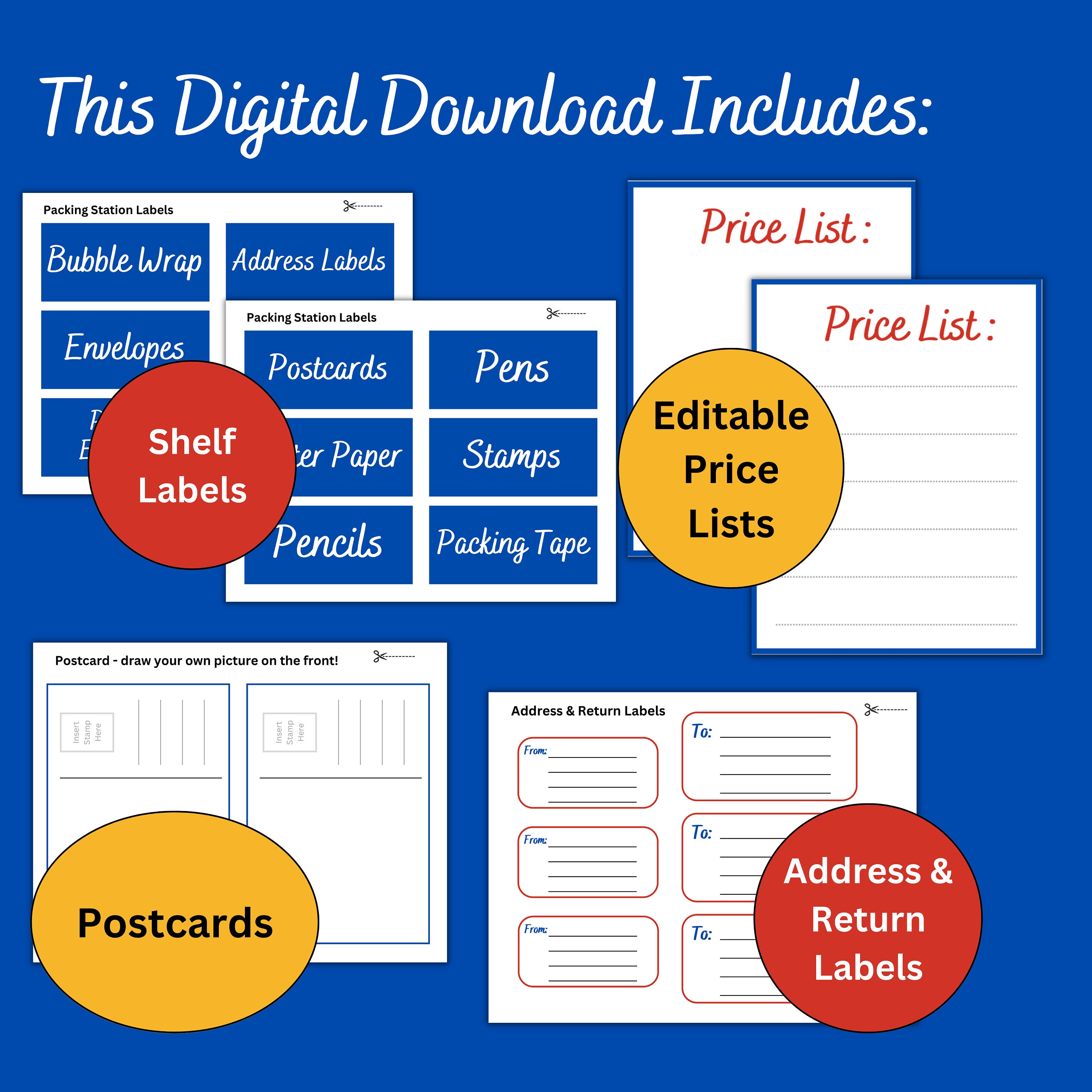 Post Office Bundle Kit | Printable | Dramatic Play | Make Believe ...