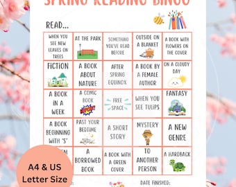 Fall Autumn Reading Bingo, Printable, Reading List, Book Checklist ...