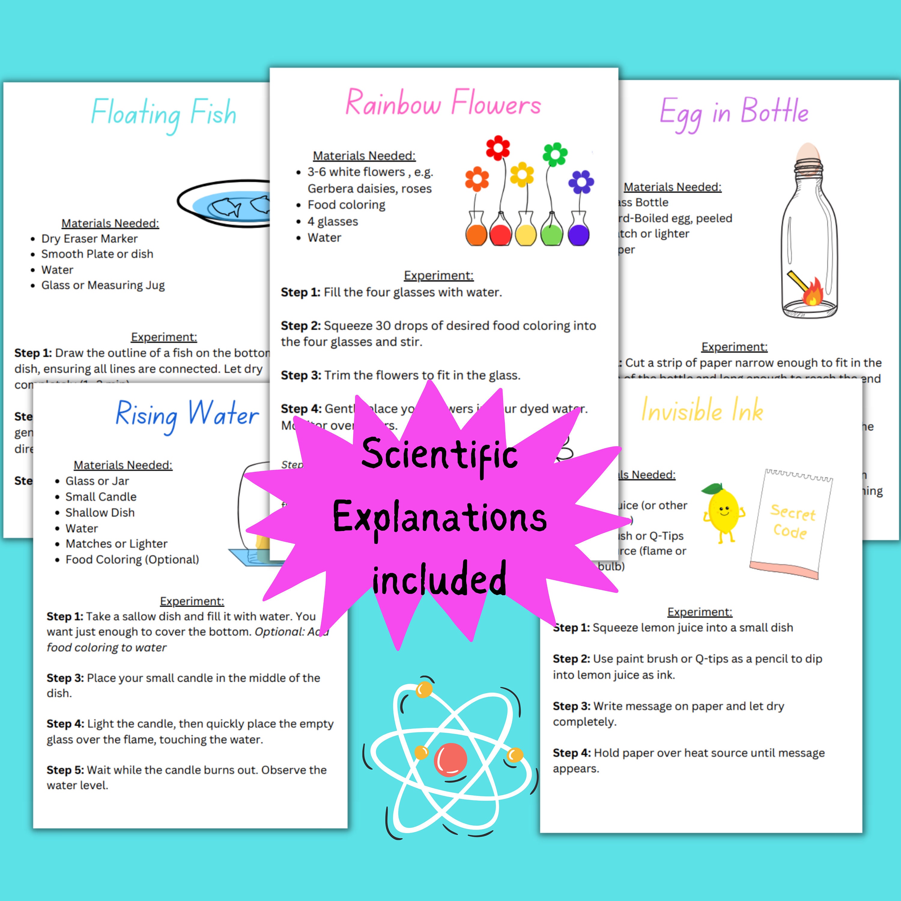 Experimento científico para niños / STEM para niños / - Etsy México