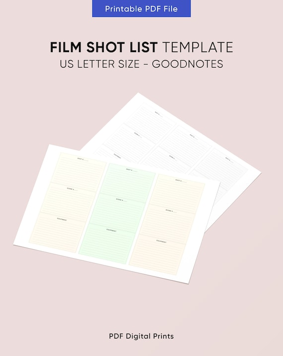 Sample Film Shot List